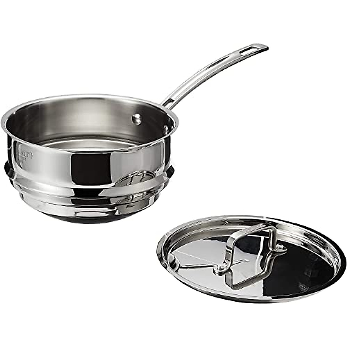 Cuisinart MCP111-20N MultiClad Pro Stainless Skillet, 20-cm, Universal Double Boiler w/Cover