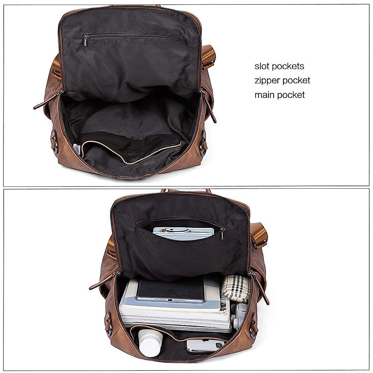 CLUCI Women Backpack Purse Fashion Bundles with Leather Wallets Large Clutch Ladies Long