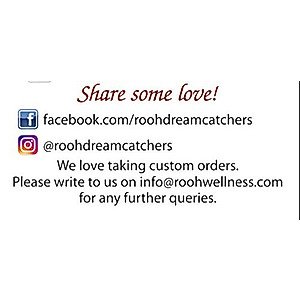 Rooh Dream Catcher ~ Baby Blue Crochet~ Handmade Mandala Hangings for Positivity (Used as Home Décor Accents, Wall Hangings, Garden, Car, Outdoor, Bedroom, Key Chain, Meditation Room, Yoga Temple)