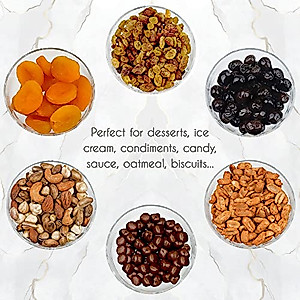 Volarium Glass Bowls Set for Kitchen Prep, Small Glass Bowls for Dessert, Snack, Fruit, or Nuts, 9.5 ounce Capacity Dip Bowls, Set of 6, Premium Quality Clear Glass