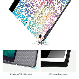 iPad 9th Generation Case, iPad 8th Generation Case, iPad 7th Generation Case, iPad 10.2 Case for Girls Women, iPad Cover 9th Generation Adjustable Viewing Stand Auto Wake/Sleep, Pink CompositionBook