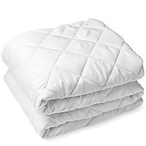 Bare Home Twin XL Mattress Pad (Twin Extra Long) - Soft Mattress Topper for College Dorm Room Essentials - Quilted Mattress Protector - Easy Care, Fitted Mattress Cover - Up to 15 Inches Deep, 39"x80"