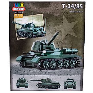Imex Oxford T34/85 Russian Medium Tank Brick Building Set (612pc)