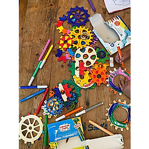 Wooden Gear Set up to 5.9" Unfinished Crafts & Decorations Steampunk Design DIY Paint the Gears Craft Supplies