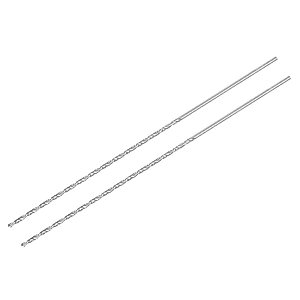 TA-VIGOR 2pcs Extra Long Twist Drill Bits 2mm x 160mm Long Drill Bit with 2mm Diameter HSS(High Speed Steel)-Perfect for Drilling Metal, Copper and Aluminum