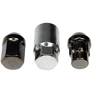 Dorman 713-375Z Hyper Black Acorn Wheel Nut Lock Set Compatible with Select Models, 20 Pack