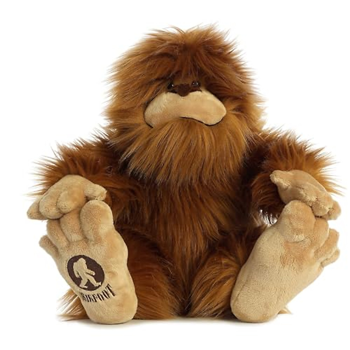 Aurora® Mysterious Fantasy Big Foot Stuffed Animal - Mythical Companion - Imaginative Adventures - Brown 16.5 Inches