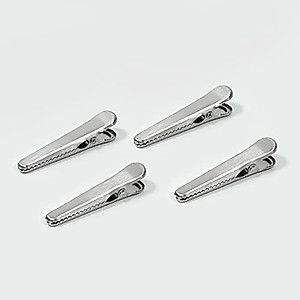 EXCELSTEEL Set of 4 Stainless Steel Clothespin Style Alligator Clips