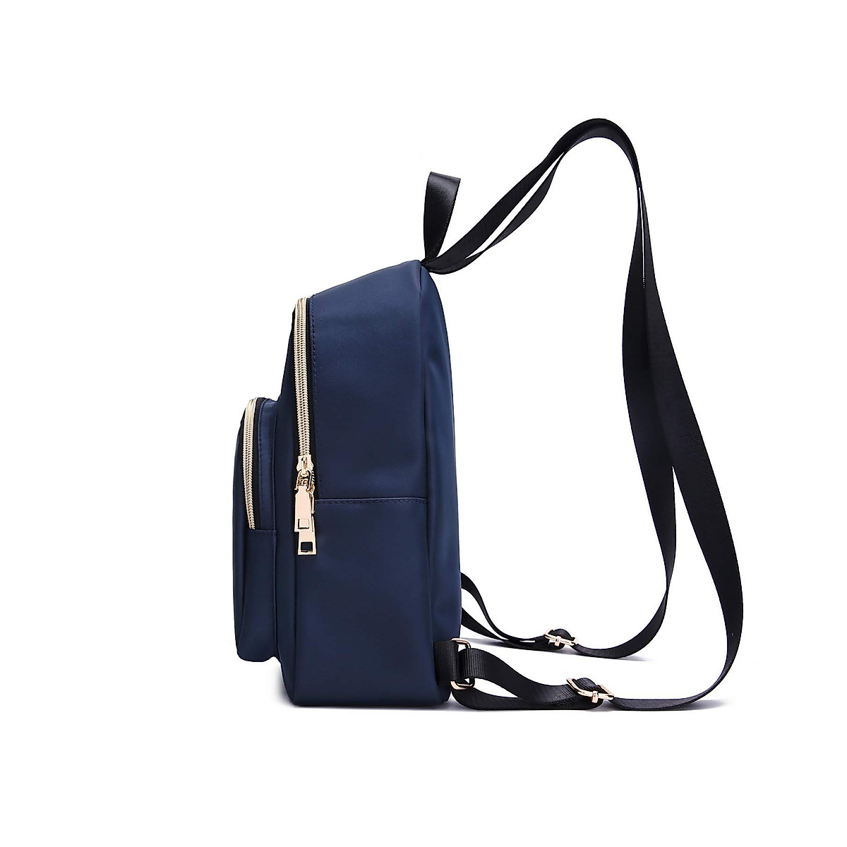 YANAIER Women Mini Backpack Purse Water resistant Nylon Fashion College Bag Casual Daypack Navy