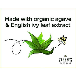 Zarbee's Children's Cough Syrup + Mucus with Dark Honey, Vitamin C, Zinc & Ivy Leaf Extract, Drug & Alcohol-Free, Cherry Flavor, 2Fl Oz