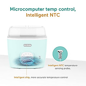 DORABELA Baby Bottle Warmer, 8-in-1 Fast Double Bottle Warmer for Baby Food Heating and Defrosting, BPA Free, Smart Operating Panel, 24H Temperature Control and Preset Time for Breastmilk or Formula