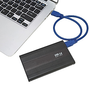 USB 3.0 Hard Drive Enclosure, 1TB Aluminium External Enclosures for SSD HDD, Support Hot Swap, Plug and Play, for Vista for Win for Win ME for Win XP