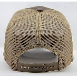 Home Prefer Mens Vintage Mesh Trucker Hat Outdoor Adjustable Snapback Baseball Cap Sun Protection Cap Army Green