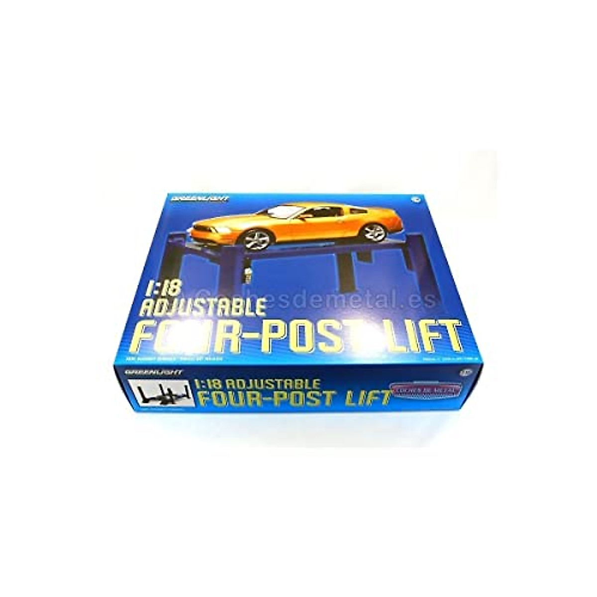 GreenLight Four-Post Lift (1:18 Scale), Blue