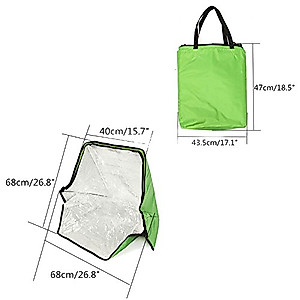 Jwn Green Portable Solar Oven Bag Cooker Sun Outdoor Camping Travel Emergency Tool for Cooking Solar Oven Bag