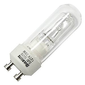 Bulbrite Q35CL/GU10 120-Volt Halogen DJD Type Tubular Bulb, GU10 Base, 35-Watt