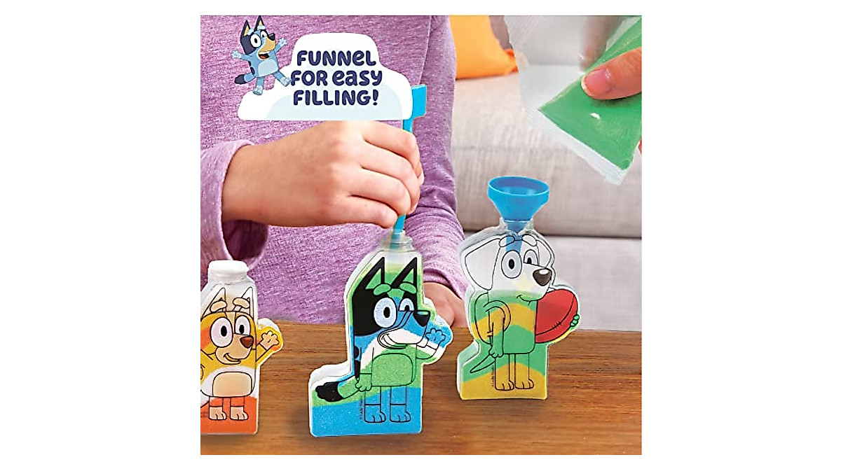 Bluey Sand Art Kit with 5 Bottles & 7 Colors for Kids | Creative DIY ...