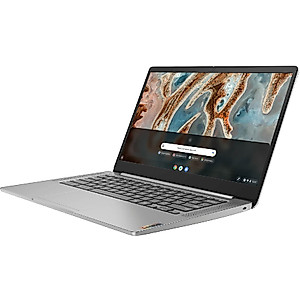 Lenovo Chromebook 14" FHD Touchscreen Laptop for Business, Student, Octa-Core MediaTek MT8183, 4GB RAM, 64GB eMMC+64GB Card, WiFi, Webcam, 10+ Hours Battery, Chrome OS, Arctic Grey | TGCD Bundle