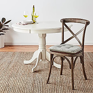 Klear Vu Omega Non-Slip Universal Chair Cushions for Dining Room, Kitchen and Office Use, U-Shaped Skid-Proof Seat Pad, 15x16 Inches, 4 Pack, 06 Gray