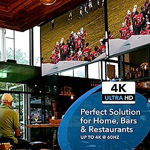 OREI 1x2 2.0 HDMI Splitter with Scaler Audio Extractor 2 Ports with Full Ultra HDCP 2.4K at 60Hz & 3D Supports EDID Control - UHDS-102A