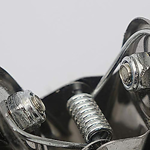 Tzou 2 Pack Bird Feeding Dish Cups,Stainless Steel Food Water Feeding Cup with Clip Bird Cage Water Bowl for Bird Parrot Cage Stand Supplies Single