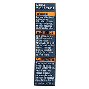 Bosch Parts 2610003479 Warning Label