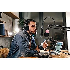 Razer Seiren Mini Mic Boom Arm with Microphone Windscreen and Dual Layered Mic Pop Filter for Razer Seiren Mini USB Streaming Microphone by YOUSHARES