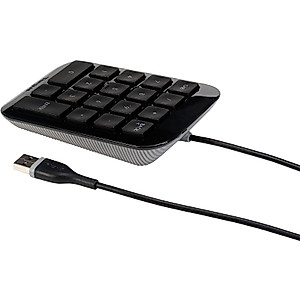 Targus - Numeric Keypad with USB Connection - Plug and Play Device - Connect with Laptop, Desktop and Electronic USB-A Devices - AKP1OUS