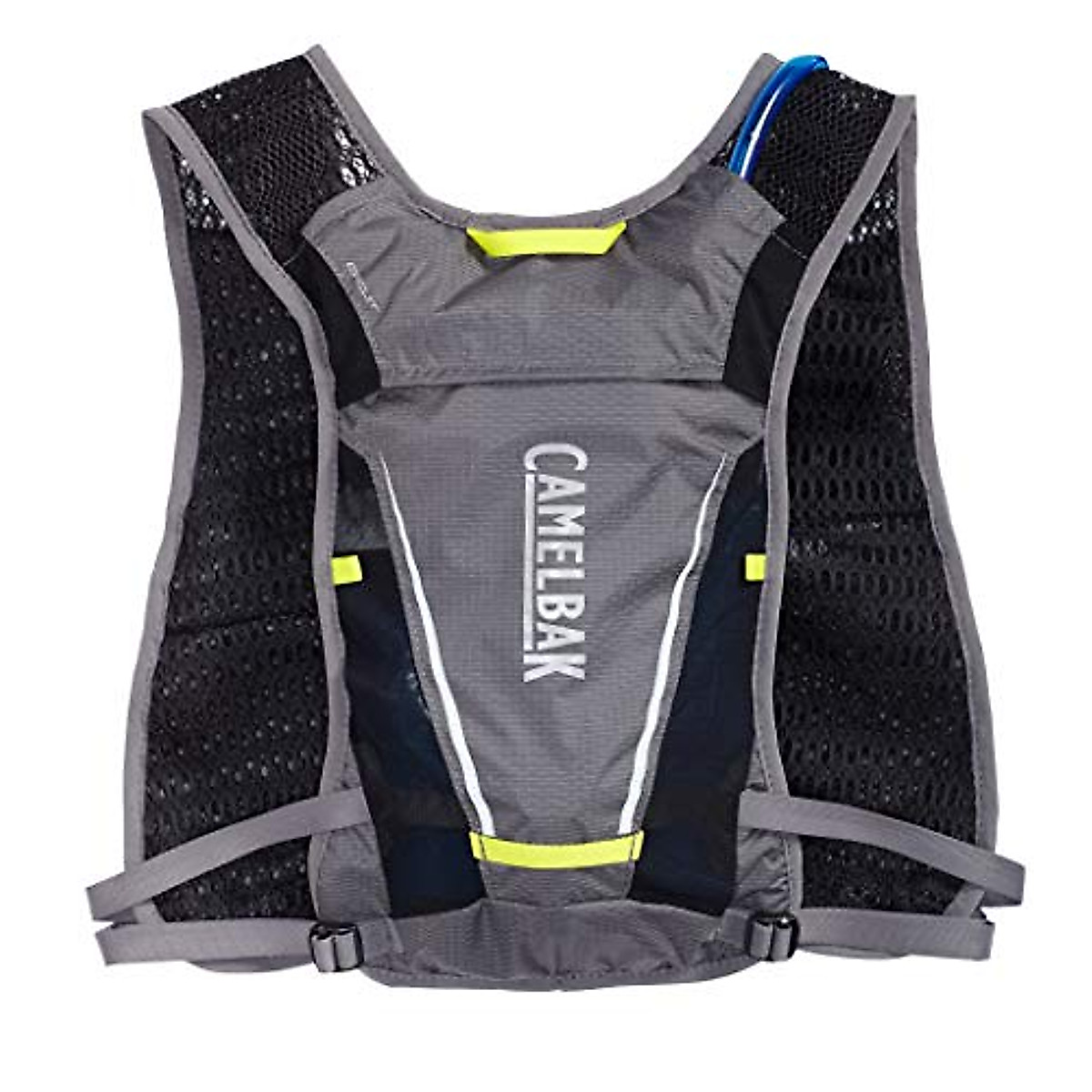 CamelBak Circuit Run Vest with 50oz Hydration Bladder, Graphite/Sulphur Spring, One Size