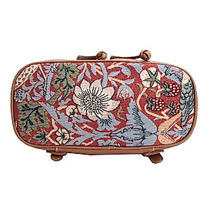 Signare Tapestry Fashion Backpack Rucksack for Women with William Morris Red Strawberry Thief Design (RUCK-STRD)