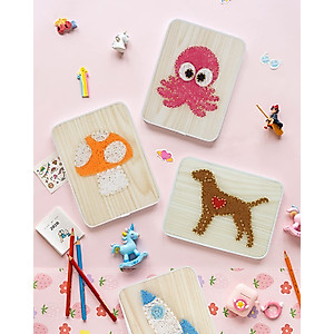 BAZIMA DIY String Art Kit for Beginner, DIY Mushroom Craft Kit,Unique Gift,Craft Kit for Holidays