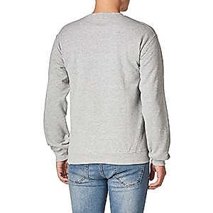 Hybrid Apparel Men's Ugly Christmas Crew Sweatshirt, Cat Attack/Heather Grey, Medium