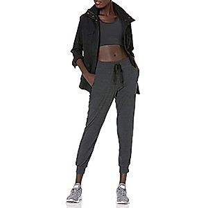 Amazon Essentials Women's Brushed Tech Stretch Jogger Pant (Available in Plus Size), Black Space Dye, 4X