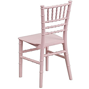 Flash Furniture Child’s Pink Resin Party and Event Chiavari Chair for Commercial & Residential Use