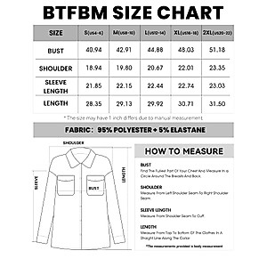 BTFBM Womens Plaid Jacket Long Sleeve Button Down Casual Flannel Shacket Shirts Loose Fall Spring Blouses Tops 2025(Plaid Brown, Large)