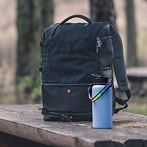 ALIENSX #1 Paracord Handle - Fits Wide Mouth Water Bottles 12oz - 64oz, Durable Carrier Survival Strap Cord with Safety Ring and Carabiner - Ideal Water Bottle Handle Strap