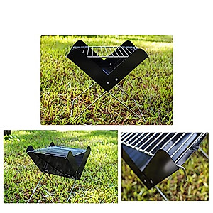 GEEKLLS Charcoal grills Shaped Foldable Style BBQ Garden Camping Outdoor Portable Charcoal Oven Grill Heater Kebab Barbecue
