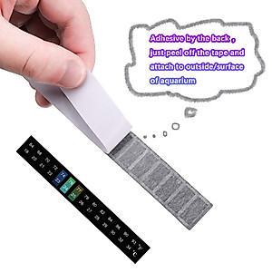 Stick On Thermometer Strips Horizontal Thermometer Stickers Digital Temperature Display for Fermenting, Brewing, Wine, Beer, 64-93 Fahrenheit/ 18-34 Centigrade (12)