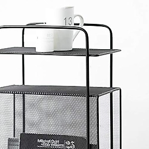 Magazine & Newspaper Baskets Magazine Rack Wrought Iron Creative Corner Bookshelf Simple Bookshelf Rack Floor Multi-Function Storage Rack Living Room Storage Rack Double Rack