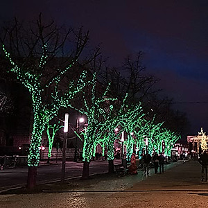 LJLNION St. Patricks Day String Lights Outdoor, 50 LED 16 FT Shamrocks Decorative Green Leaf Lights Battery Operated, 8 Lighting Modes & Timer, Waterproof for Home Garden Party Decoration, 2 Pack