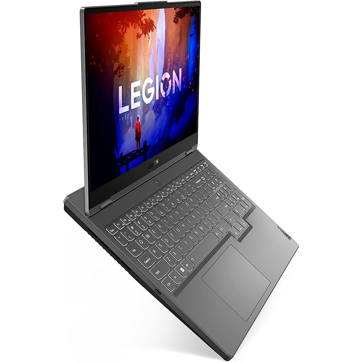 2024 Lenovo Legion 5 Gaming Laptop (15.6" 2K QHD 165Hz, AMD Ryzen 7 7735HS, 32GB DDR5 RAM, 1TB SSD, RTX 4060 8GB, 8-Core (Beat i7-12700H)) Backlit, Ethernet, Wi-Fi 6, Win 11 Home, Storm Grey