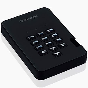 iStorage diskAshur2 SSD 8TB Black | Secure portable solid state drive | Password protected | Dust & water resistant | Hardware Encryption