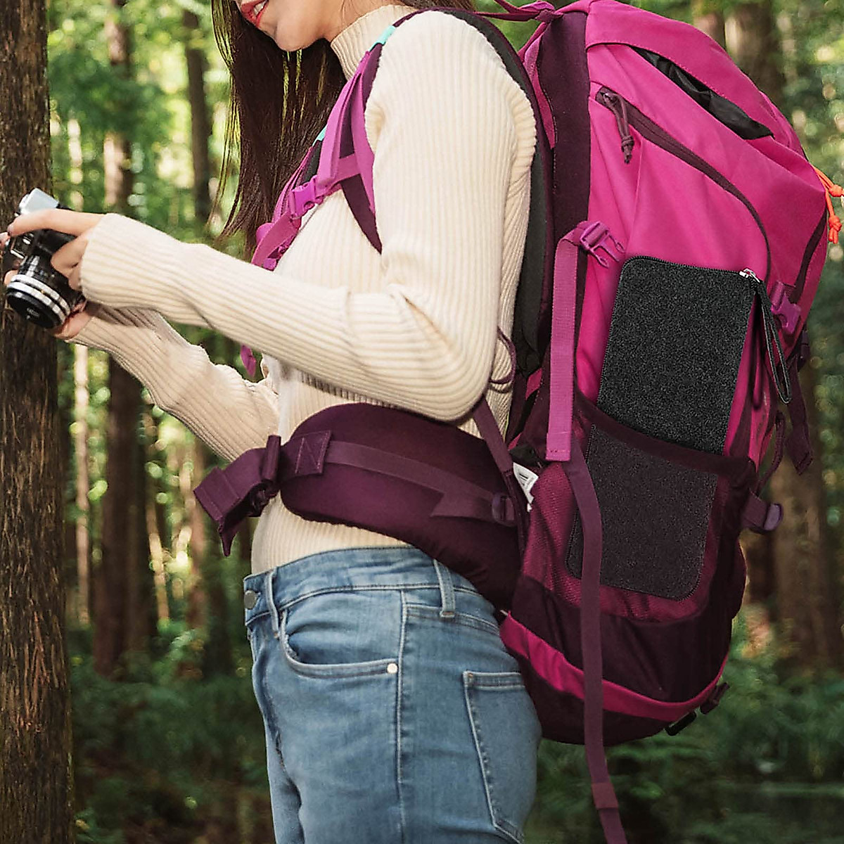 VANDBAO Portable Travel Utensils, Reusable Silverware with Case for Fixing Tableware, 9 Pieces Stainless Steel Stable Flatware Set, Camping Picnic Cutlery Set (Silver Set)