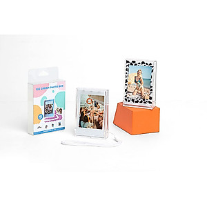 Orga'Neat Picture Holder Storage Case for Fujifilm Instax Mini 12/11/90/40/9/8/7/7+/EVO, Instant Camera Film Accessories 3 inch Photo Pouch, Travel Photo Holder Protective Case w/Wrist Lanyard -2 Set