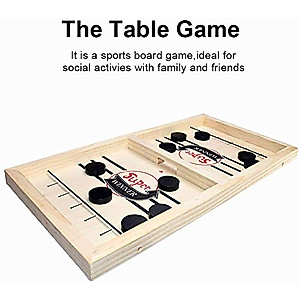 Fast Sling Puck Game, Slingshot Desktop Battle Games, Winner Board Games Toys for Adults Parent-Child Interactive Bumper Chess Toy Board Table Game (Small Board + 7 Ropes + 20 Chess)