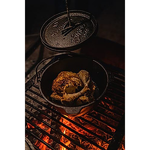 Stansport 16023 Pre-Seasoned Cast Iron Dutch Oven - 4 Qt - Without Legs