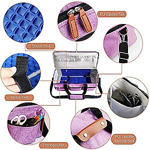 Damocles Cutting Machine Carrying Bag Portable 3-Layer Shock Absorbent Cutting Machine Tote Bag Compatible with Cricut Explore Air 2 & Cricut Maker (Purple)