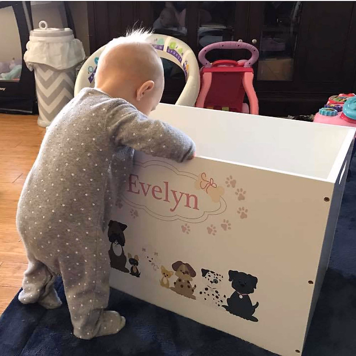 My Bambino Child's Toy Box Personalized Hot Air Balloons