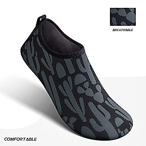 SAYOLA Barefoot Water Shoes for Women Men Breathable Sand Shoes and Quick-Dry Aqua Socks for Swim, Beach, Pool, Kayak, Yoga Sport Accessories, Camping Essentials Must-Haves for Adults Youth Sizes 853