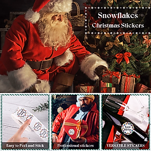 Epakh 1000 Pcs 1.5 Inch Happy Holiday Stickers Christmas Sticker for Envelopes Circle Label Holiday Lights Sticker Round Xmas Tag Envelope Seal Decals for Christmas Greeting Card (Black)